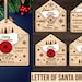 Letter to Santa Envelope SVG Bundle, Lasercut Dear Santa Decor, Santa ...