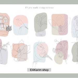 Line Art Creator - Pattern, Background SVG Bundle, Line Art SVG Cut ...