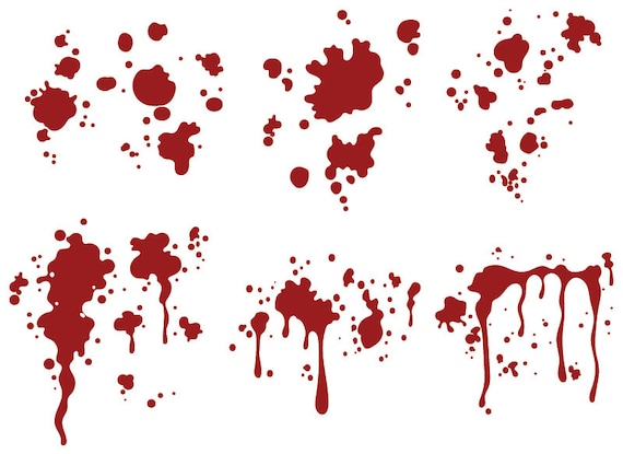 BLOOD SPLASH SVG Png Dxf Eps Design Vector Vampire - Etsy