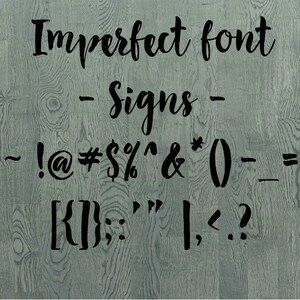 IMPERFECT FONT SVG, Png - Instant Download, Imperfect Alphabet, Letters ...