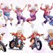 Funny Grandma Watercolor Sublimation Cute Clipart Grandfather Clipart ...