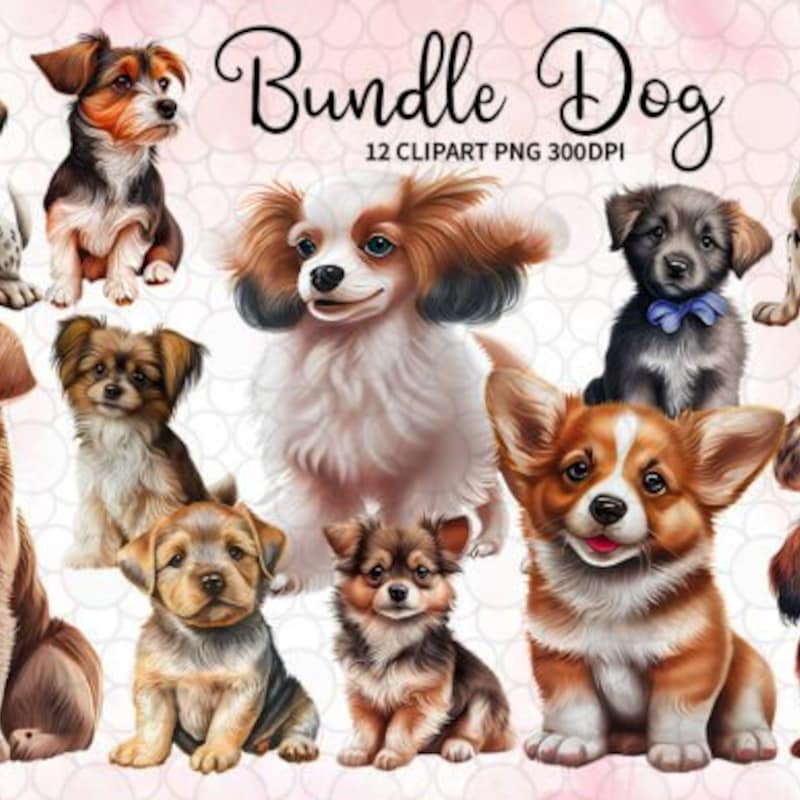 Puppy Clipart - Etsy