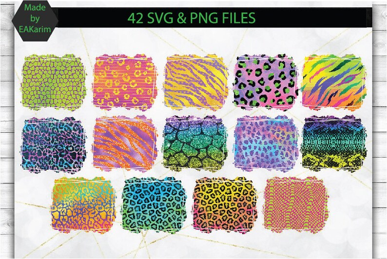 42 ANIMAL PRINT Colorful Animal Svg Png Animal Spots Svg - Etsy