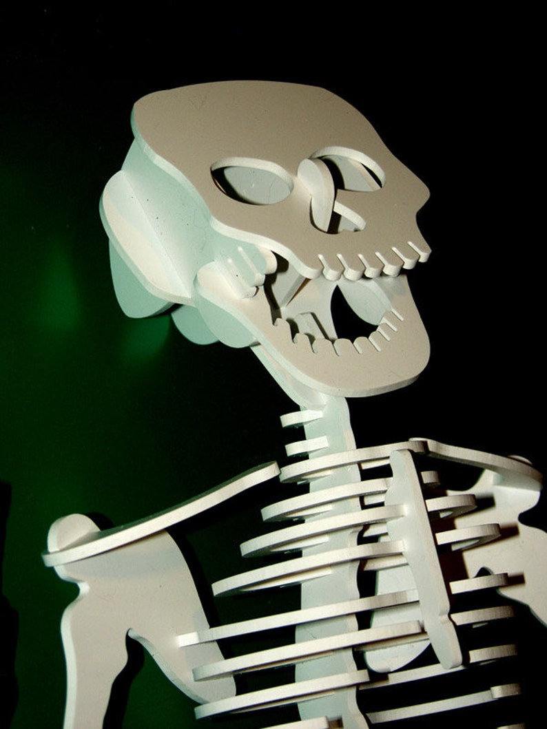 Build Your Own Skeleton Laser Cut Digital File | Cute Halloween DIY ...