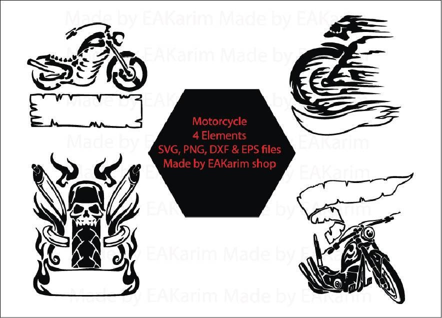 Motorcycle SVG Ghost Rider Svg Motorcycle Digital File - Etsy Canada