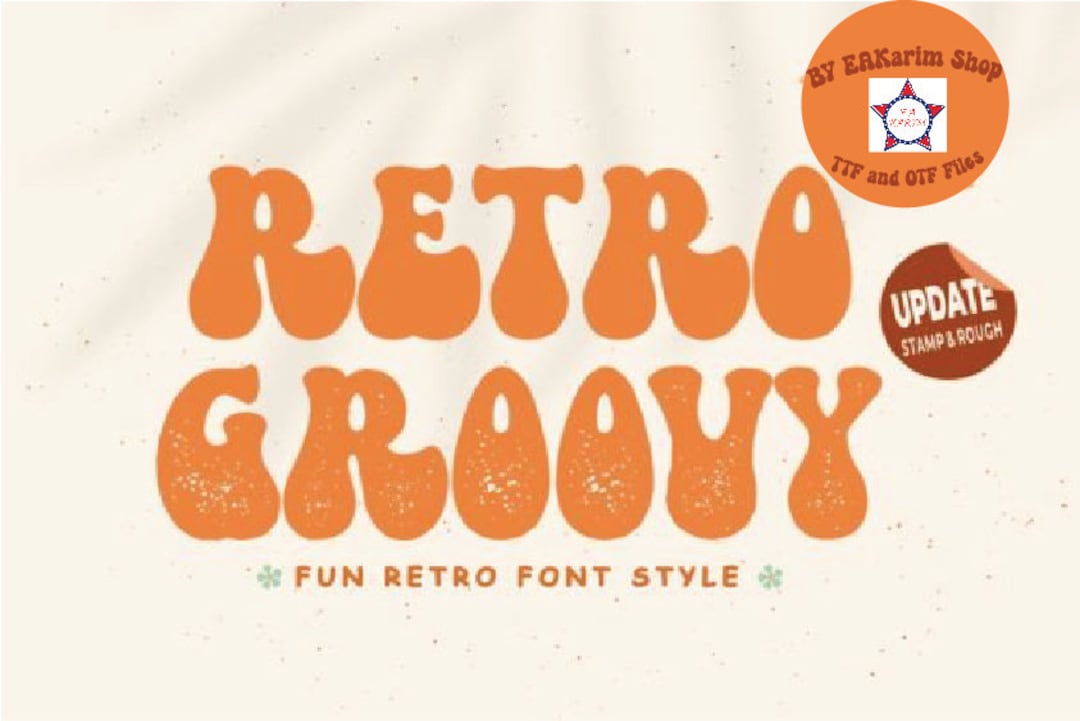 Groovy Font Ttf Svg Retro Groovy Font Groovy Letters Font Groovy ...