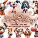 Funny and Crazy Dog Clipart Bundle, Dogs PNG, Watercolor Puppy Graphics ...