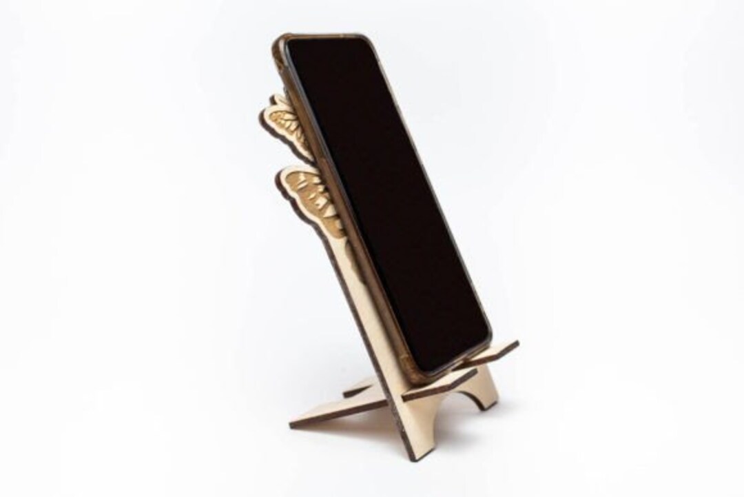 Butterfly Phone Stand Laser Cut SVG | Cell Phone Stand SVG Bundle ...