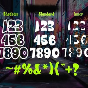 Graffiti Font Bundle, Graffiti Font, Graffiti Designs, POD Designs ...