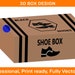 Shoe Box SVG for Cricut Shoe Box Template With Label Party Favor Box ...