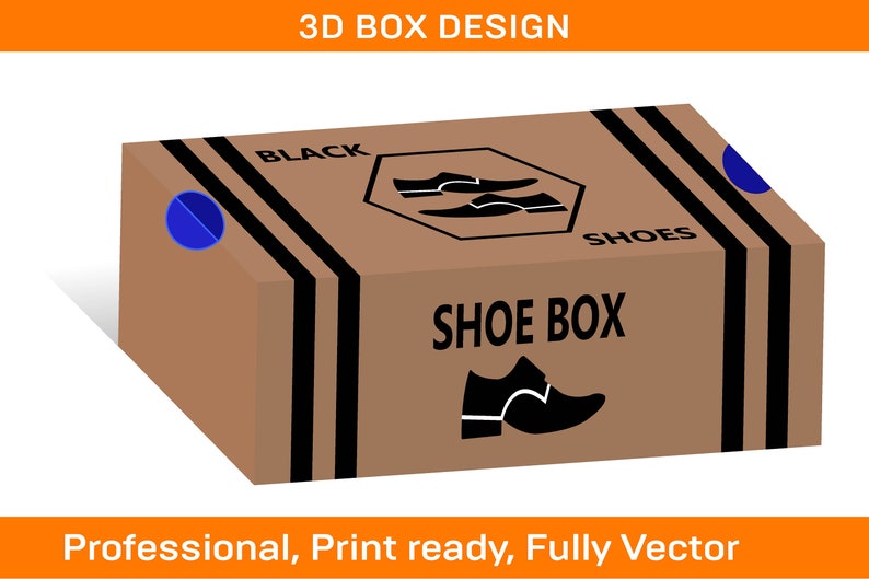 Shoe Box SVG for Cricut Shoe Box Template With Label Party - Etsy