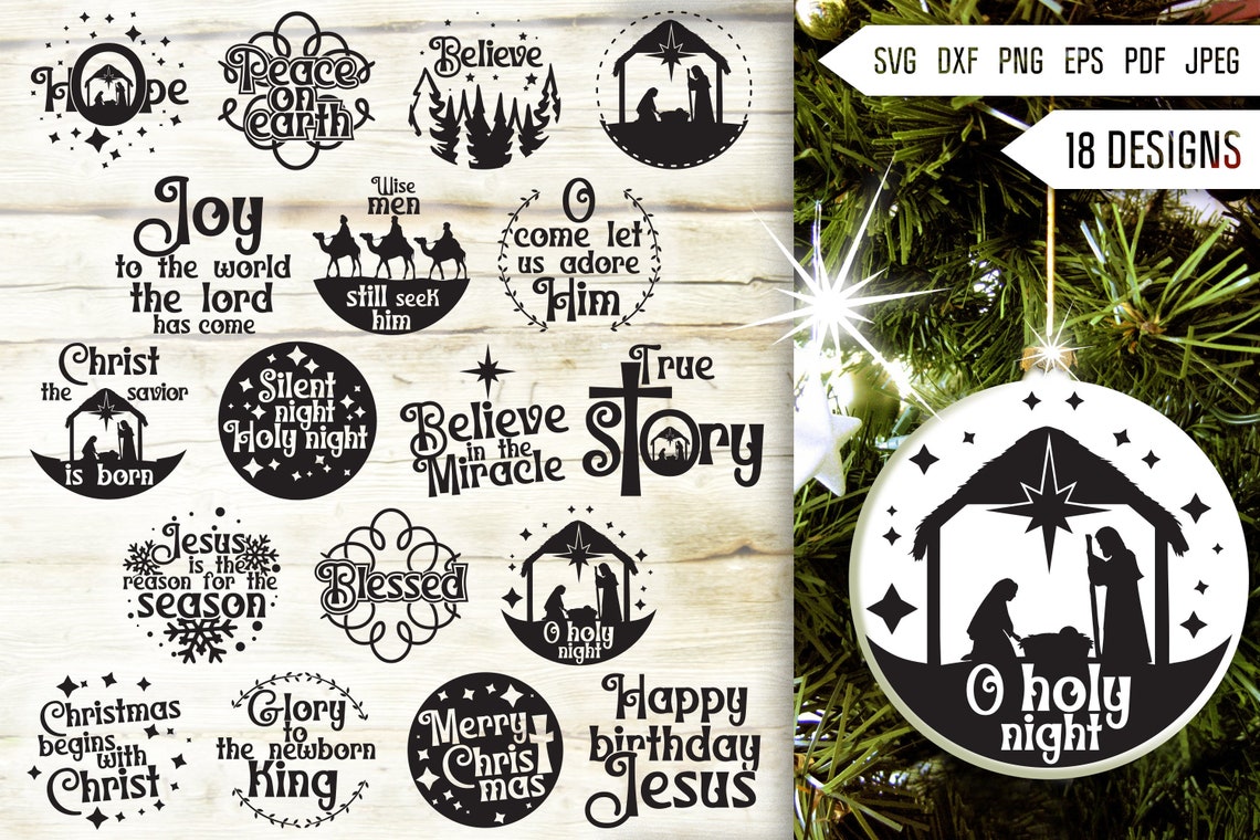 NATIVITY SVG Nativity Scene Svg Nativity SVG Png Dxf - Etsy