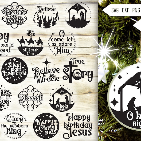 Nativity Svg - Etsy