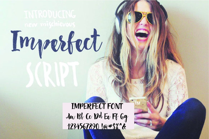 IMPERFECT FONT SVG, Png - Instant Download, Imperfect Alphabet, Letters ...