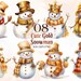 145 Watercolor Cute Christmas Snowman, Clipart PNG Bundle, Winter ...