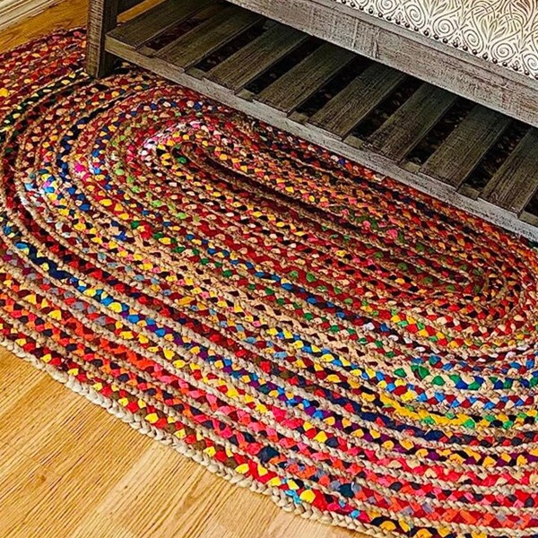 Oval Rag Rug - Etsy