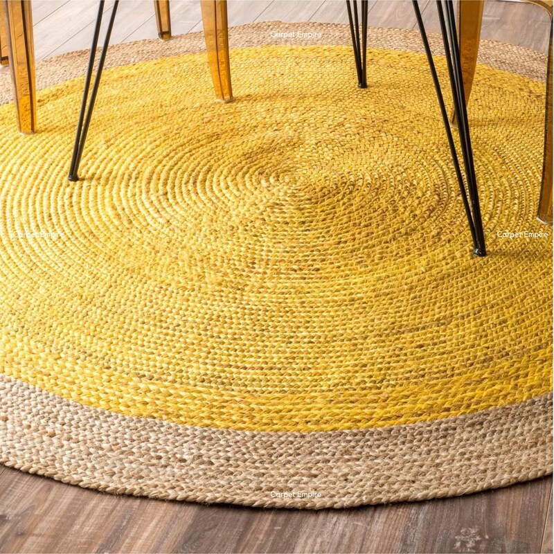 Round Jute Rug - Etsy