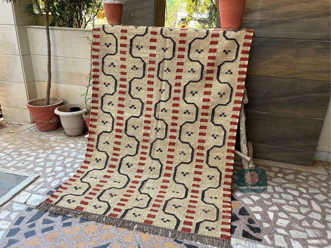 Modern Kilim Area Rug for Living Room/bedroom | Minimalist Pattern ...