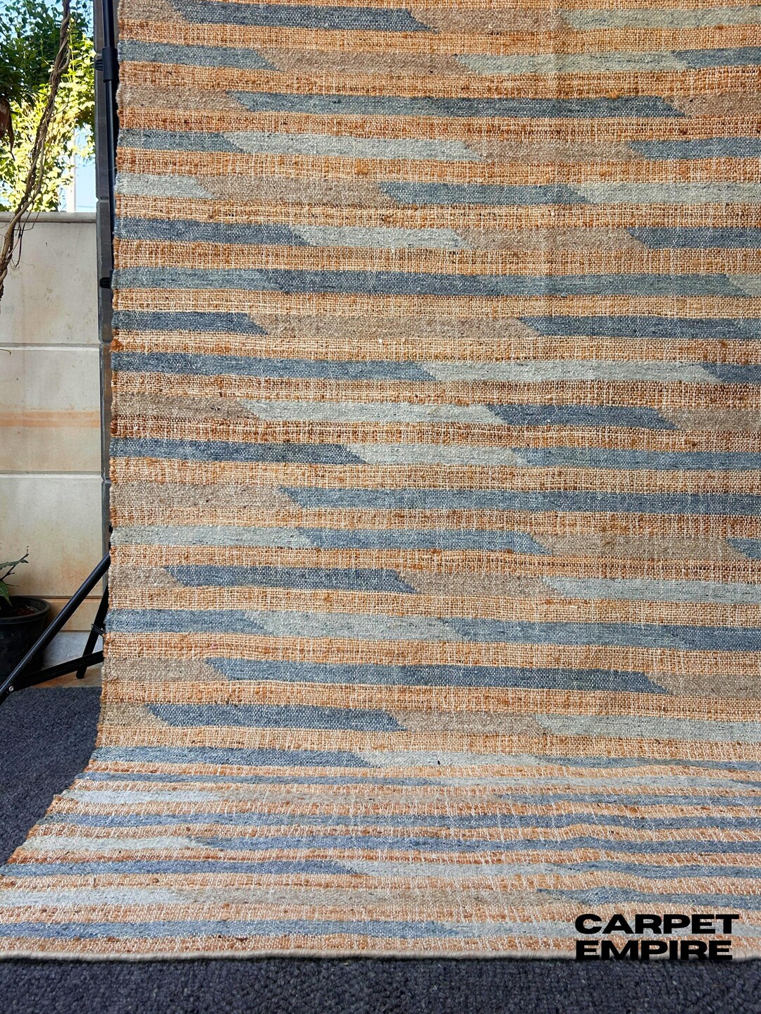 Muted Jute Area Rug : Handmade Neutral Jute Rug , Rustic Farmhouse ...
