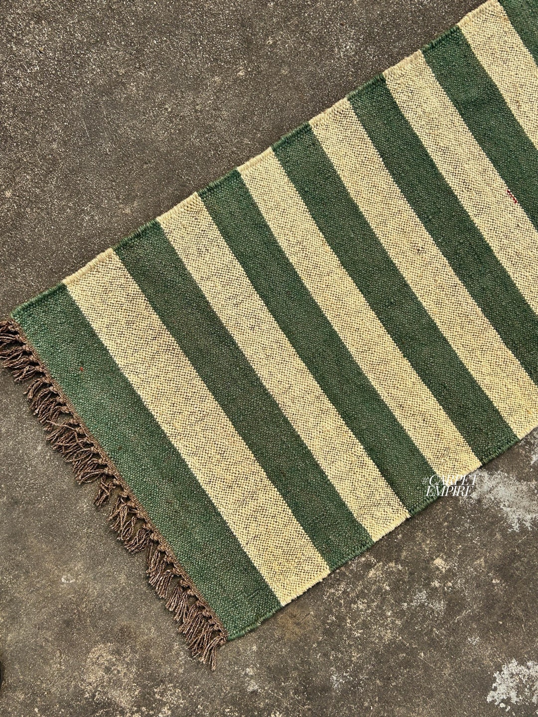 Striped Runner Rug , Olive Green Runner Rug, Staircase Runner Rug ...