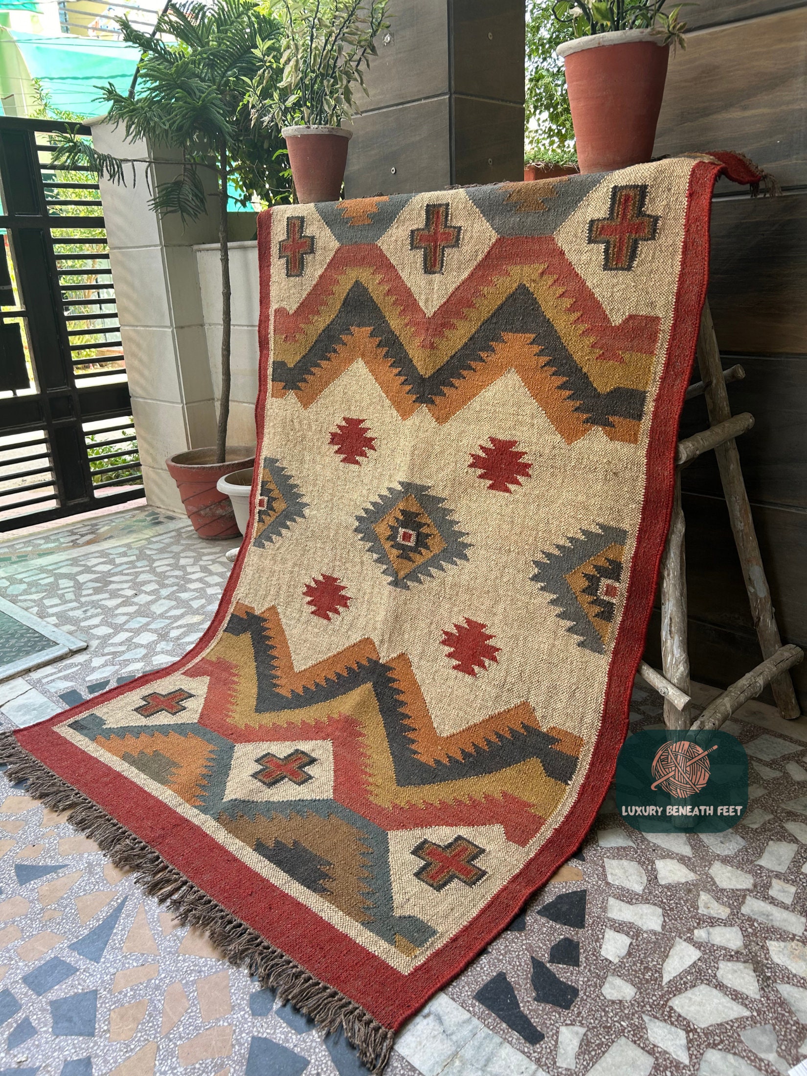 Navajo Wool Jute Rug Southwestern Home Decor Plus Pattern Aztec Rugs ...