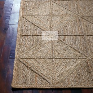 High Traffic Diamond Jute Rug, Contemporary Design, Jute Area Rug for ...