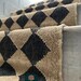 Black Beige Jute Runner Rug | Modern Geometric Style Staircase Runner ...