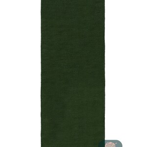 Green Wool Runner Rug - Made of 100% Sheep's Wool - Summer Collection ...