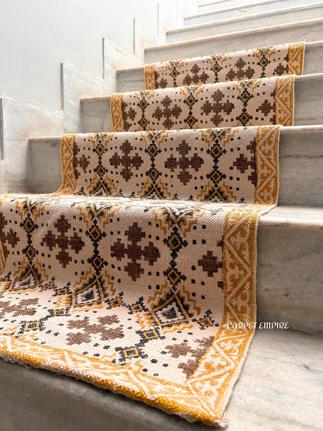 Moroccan Runner Rug Cotton Stair/hallway/entryway Runner Custom Size ...