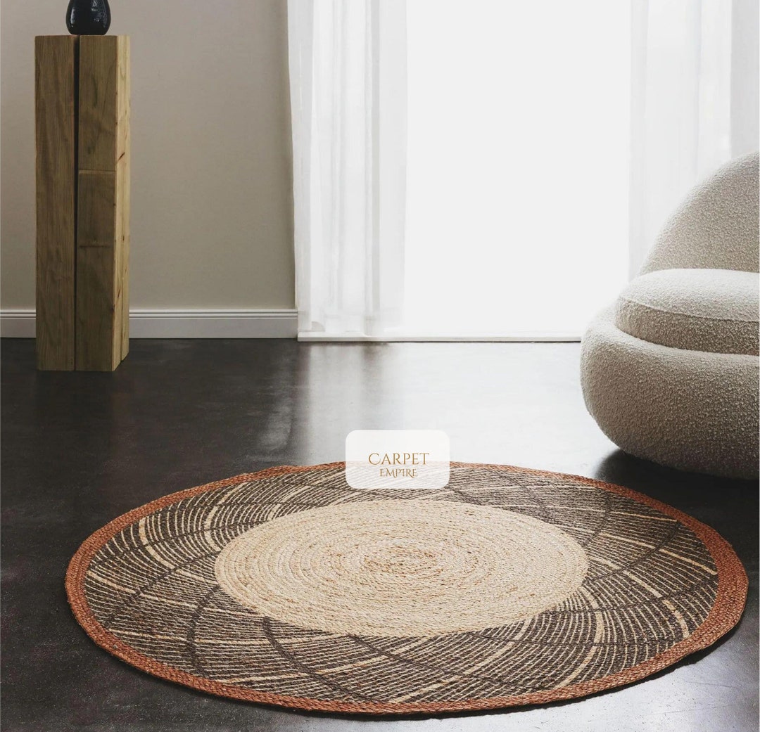 Exclusive Jute Round Rug ,premium Natural Fiber Round Rug,boho Chic ...
