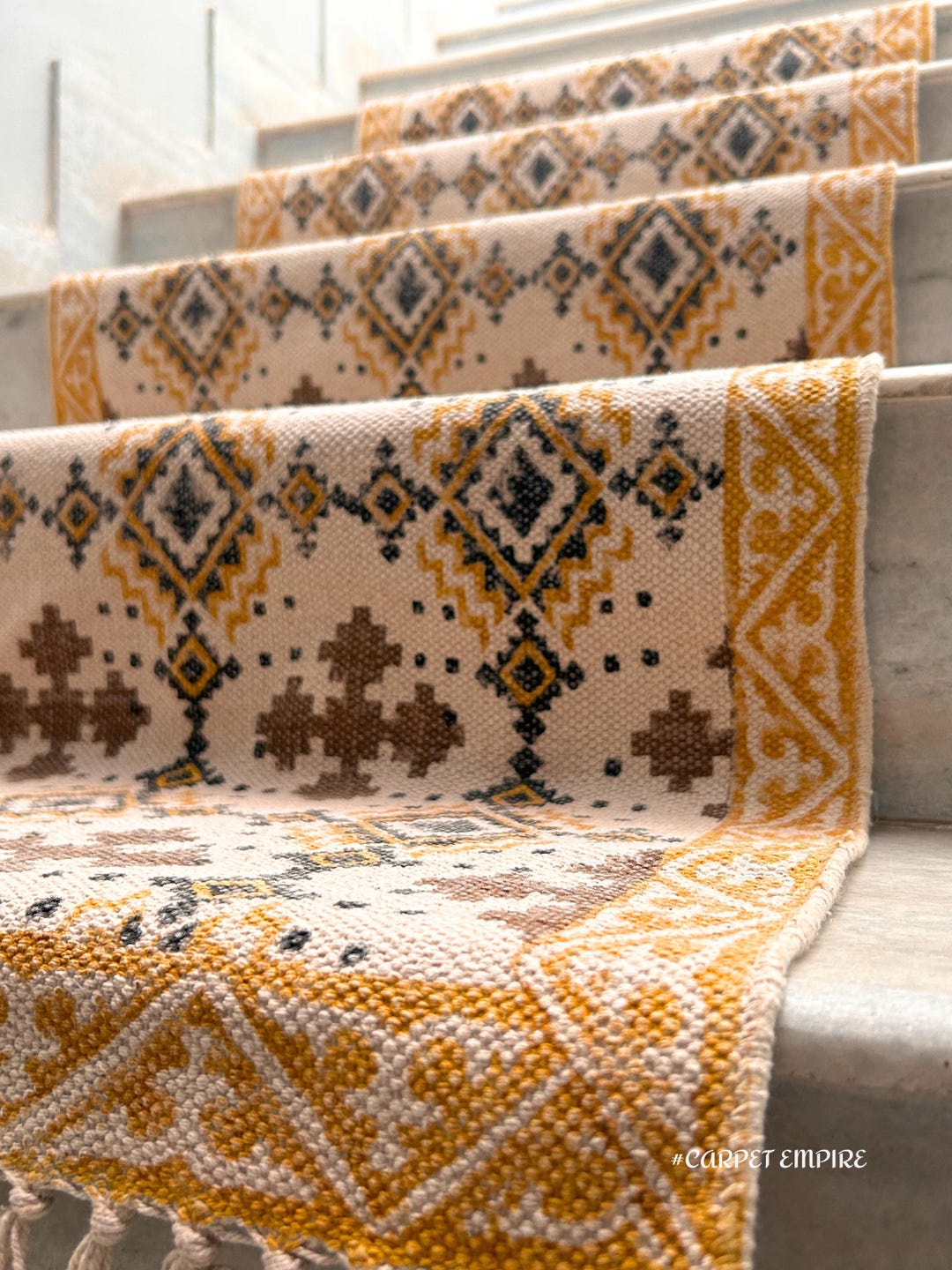 Moroccan Runner Rug - Cotton Stair/hallway/entryway Runner - Custom ...