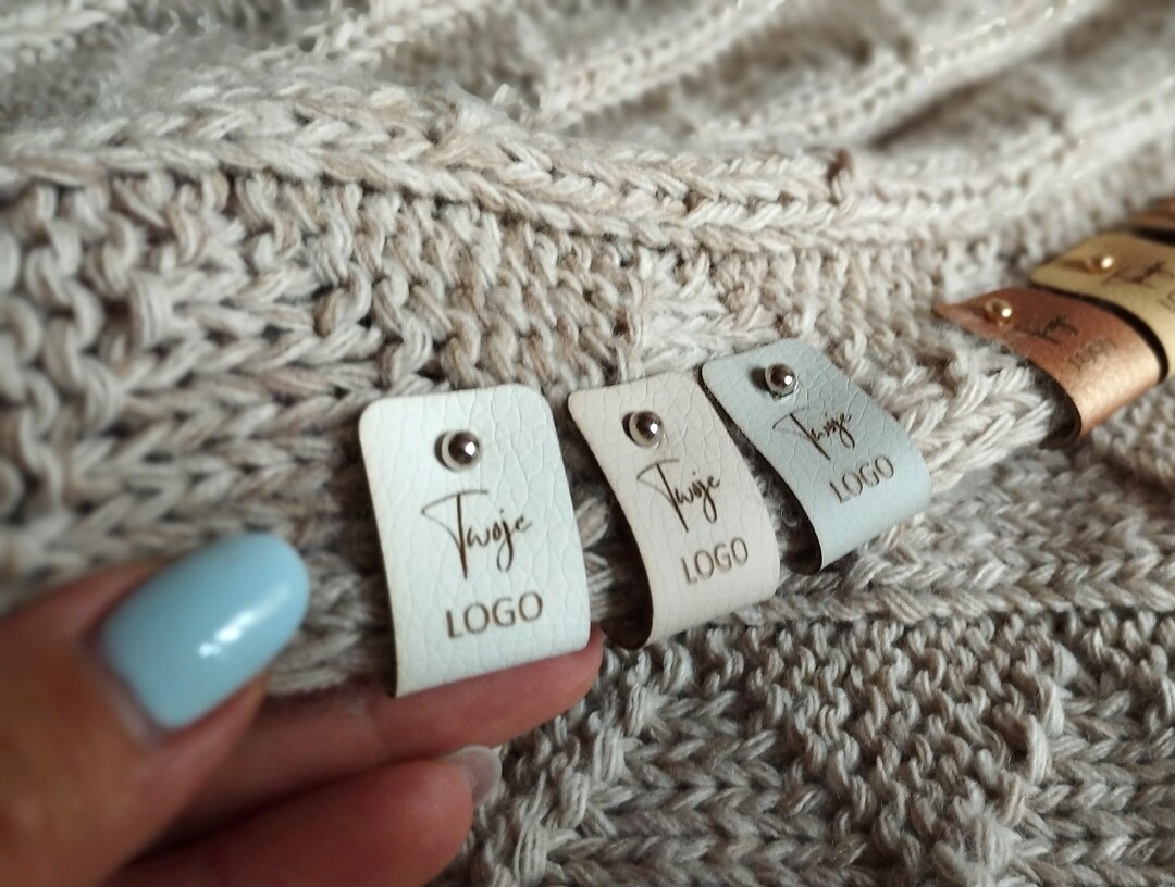 Set of 30 Tags With Rivets PERSONALIZED Laser Engraved Labels, Vegan ...