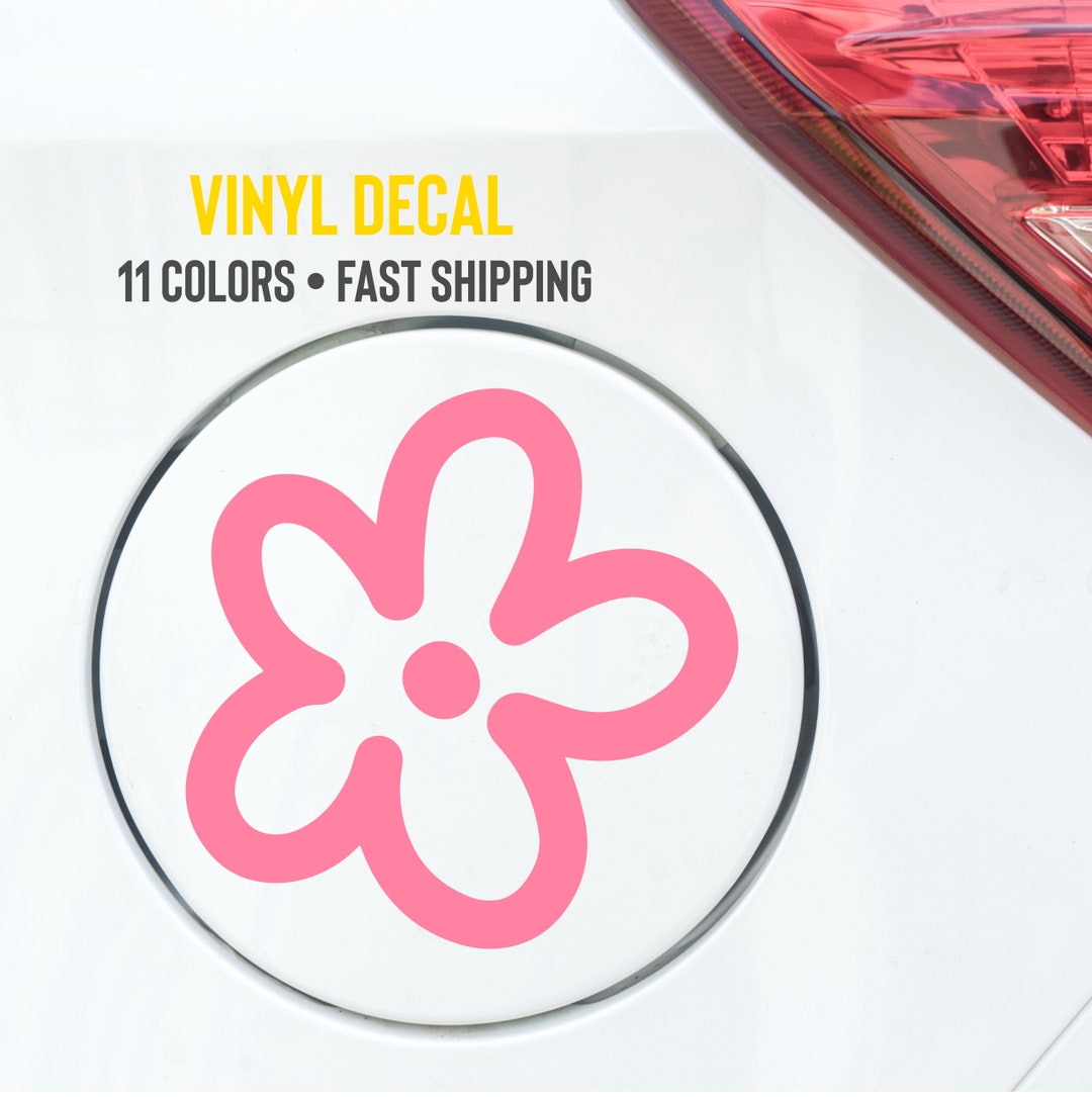 Vinyl Decal Flower Power for Your Car Beautiful Floral Car Sticker for ...