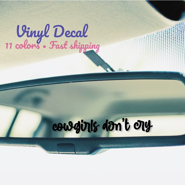 Western Rear View Mirror Decals - Etsy