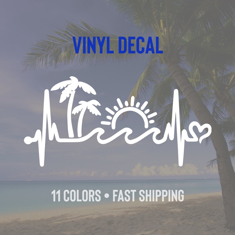 Beach Car Decal - Etsy