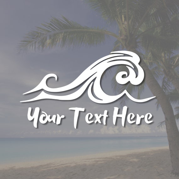 Ocean Wave Vinyl Decal Vinyl Sticker Wave Decal Ocean - Etsy