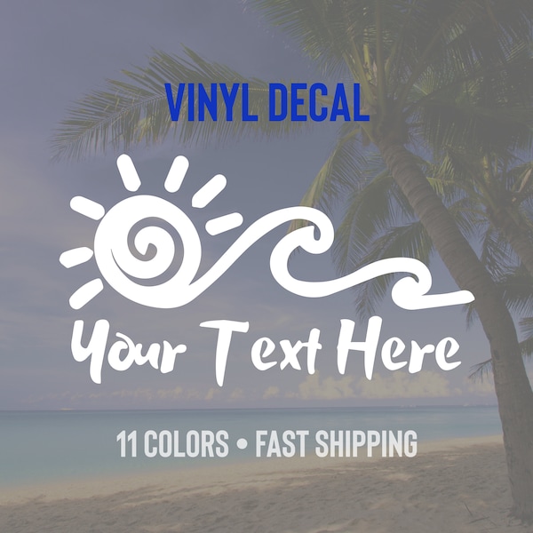 Beach Car Decal - Etsy