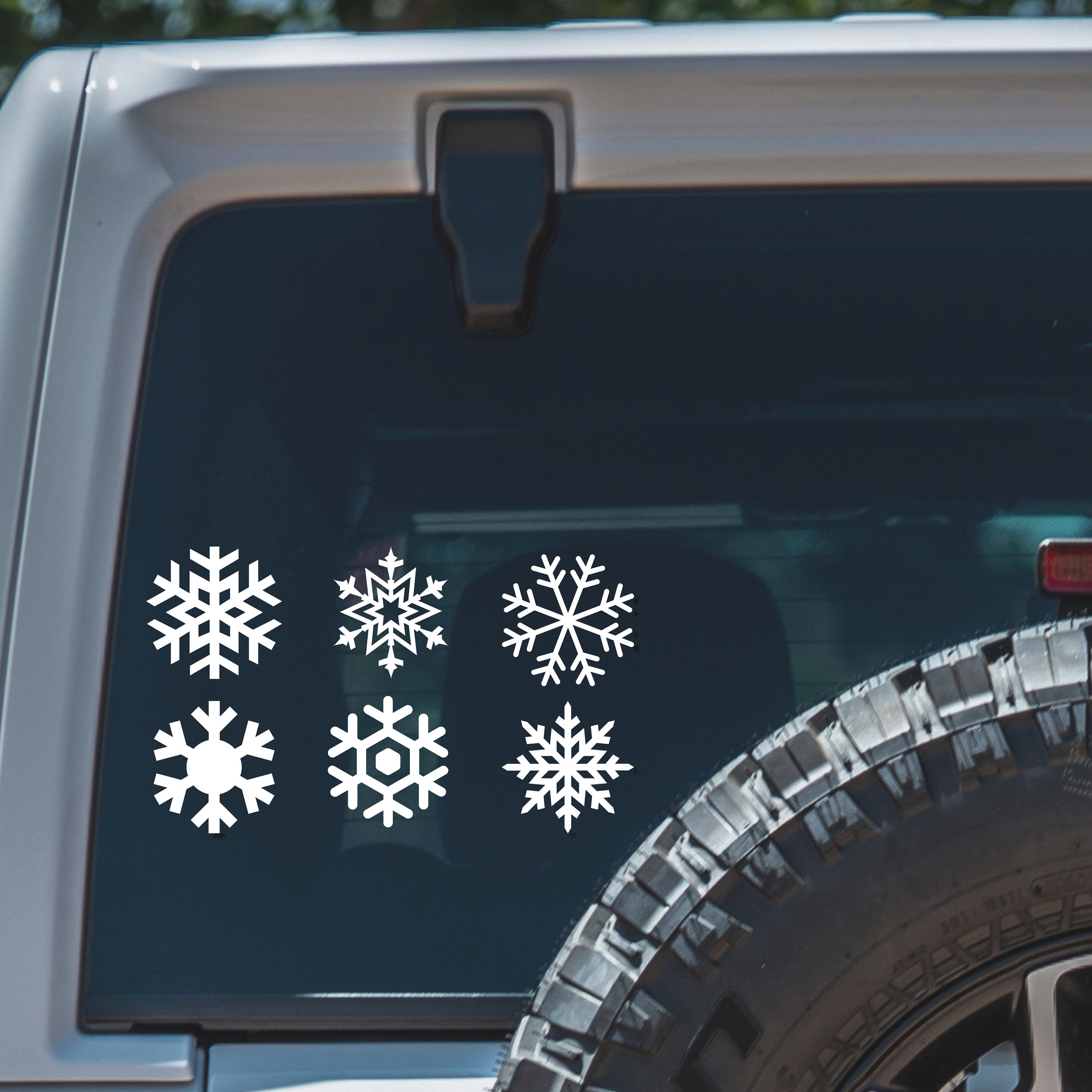 Snowflake Vinyl Decal Set of 6 Adventure Decal Outdoor - Etsy