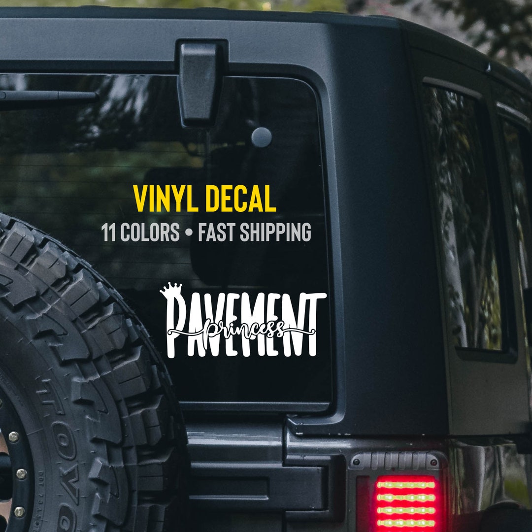 Pavement Princess Car Window Decal Vinyl Decal for Your Off-road ...