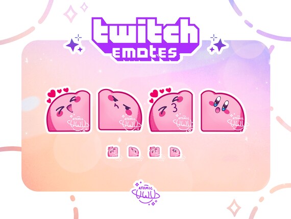 Kirby Squish Twitch & Discord Emote - Etsy