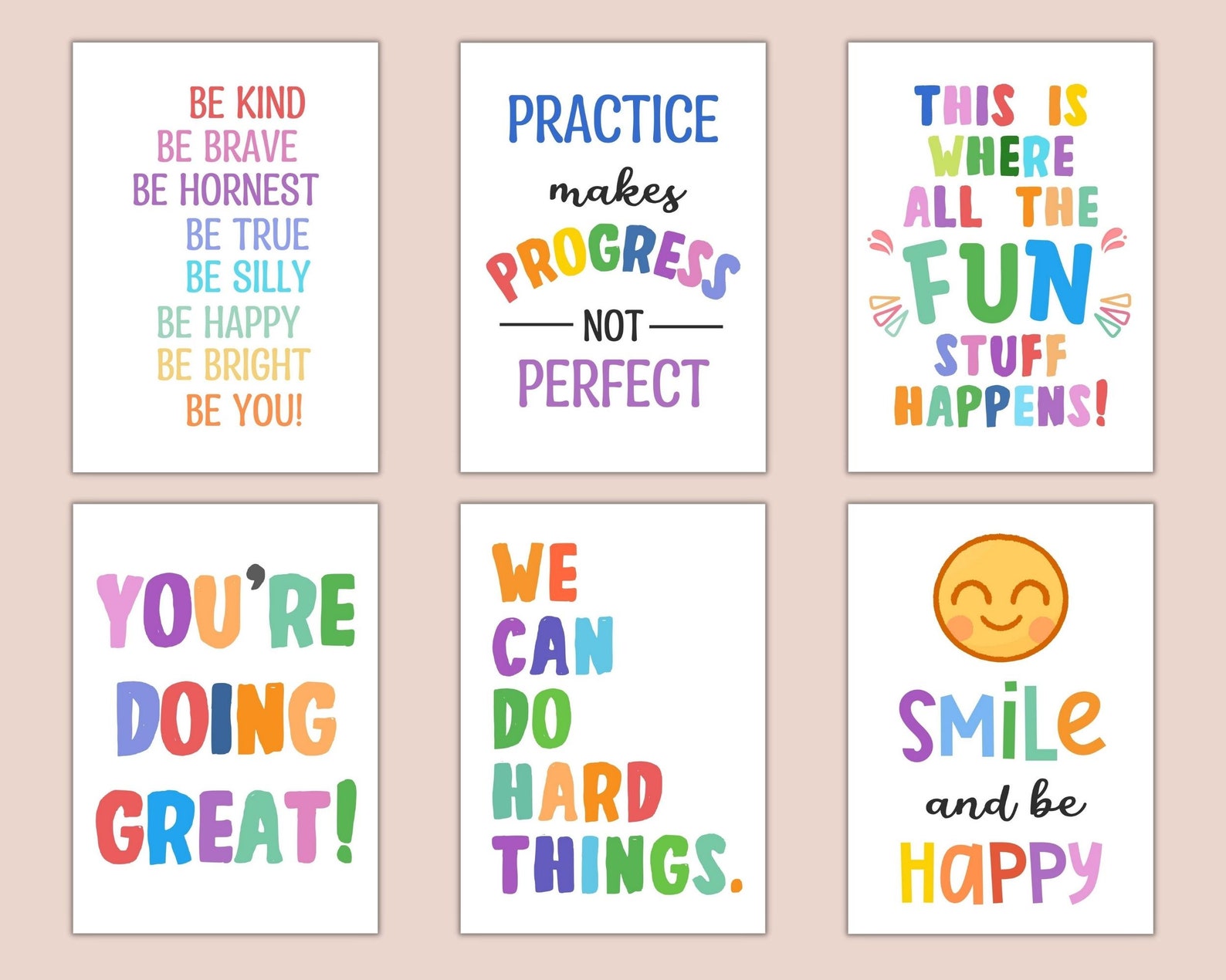 Positive Classroom Printable Posters, Affirmations for Kids ...