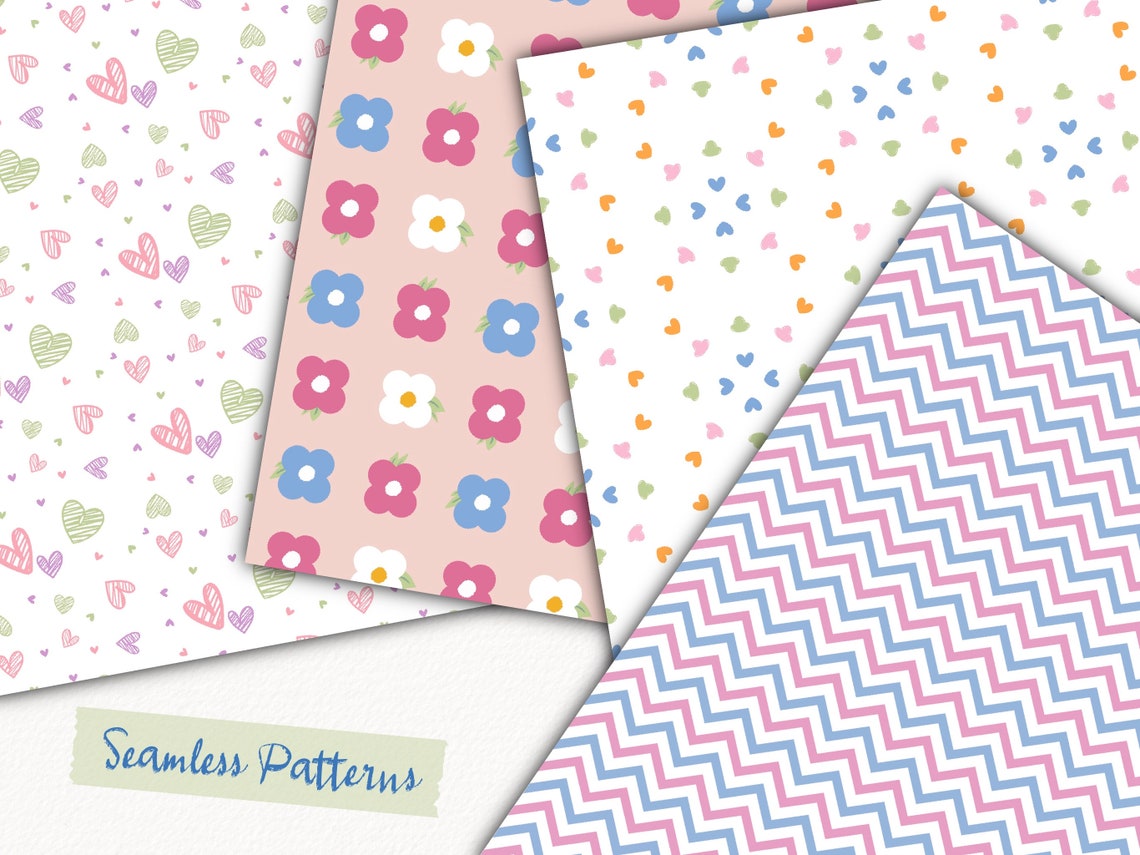 How Cute Digital Paper Instant Download Scrapbook - Etsy