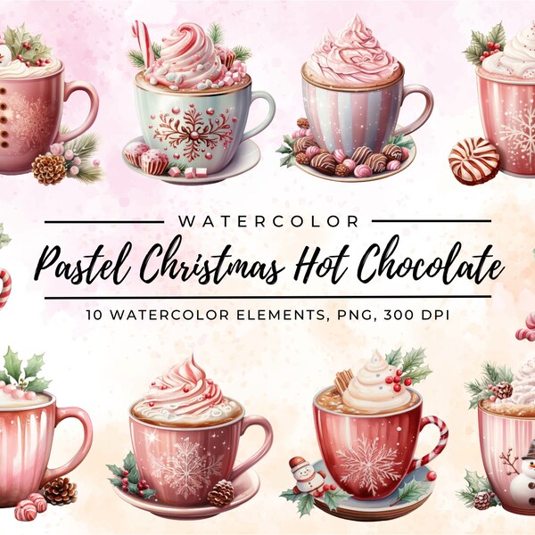 Hot Cocoa Clipart - Etsy