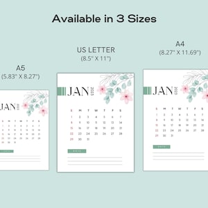 2023 2024 Printable Calendar, Monthly Calendar, Year Calendar 12 Months ...