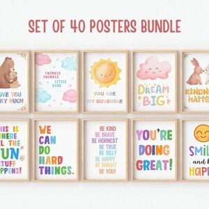 40 Educational Posters Bundle, Classroom Decor, Homeschool Printables ...