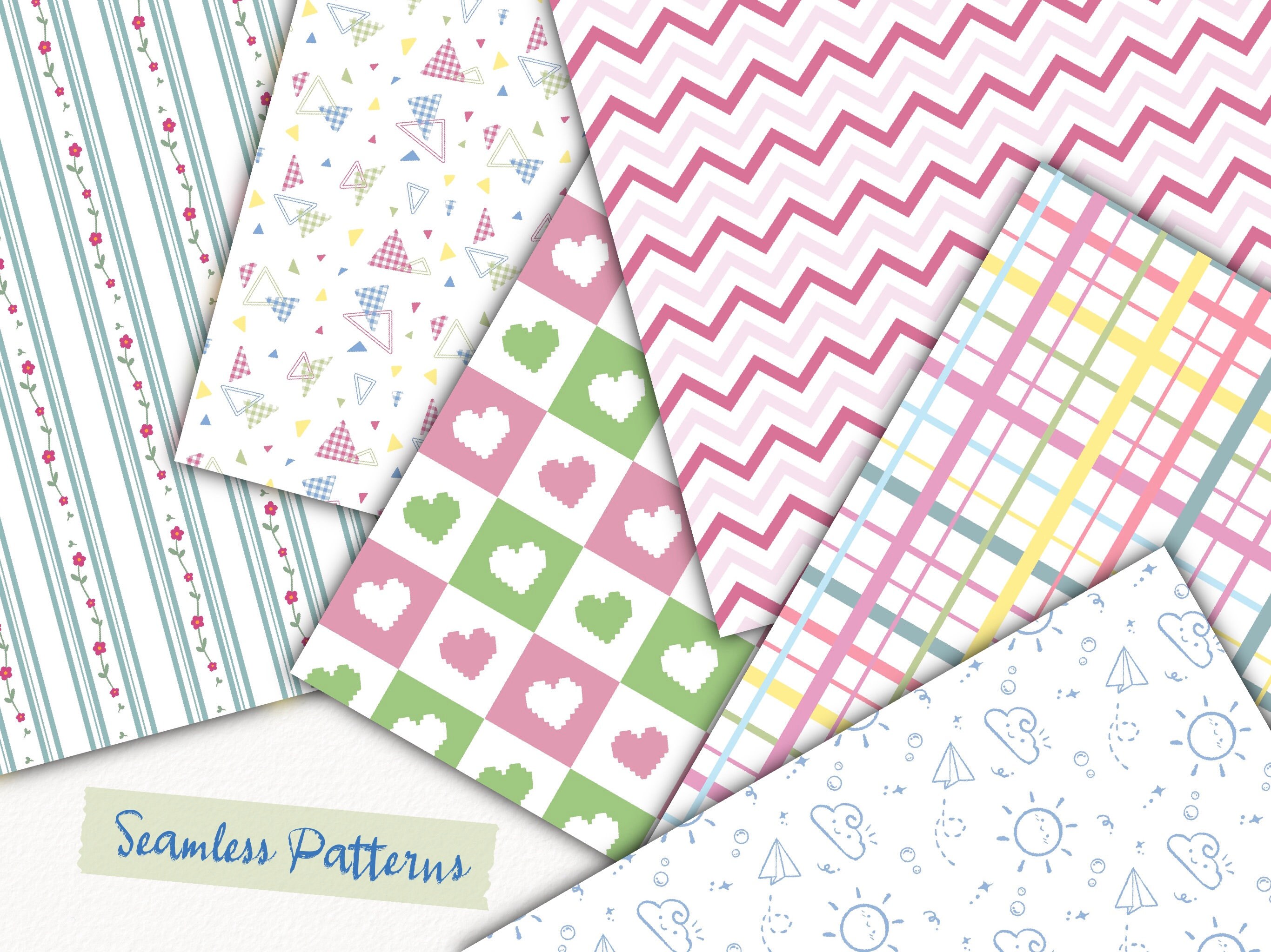 How Cute Digital Paper Instant Download Scrapbook - Etsy