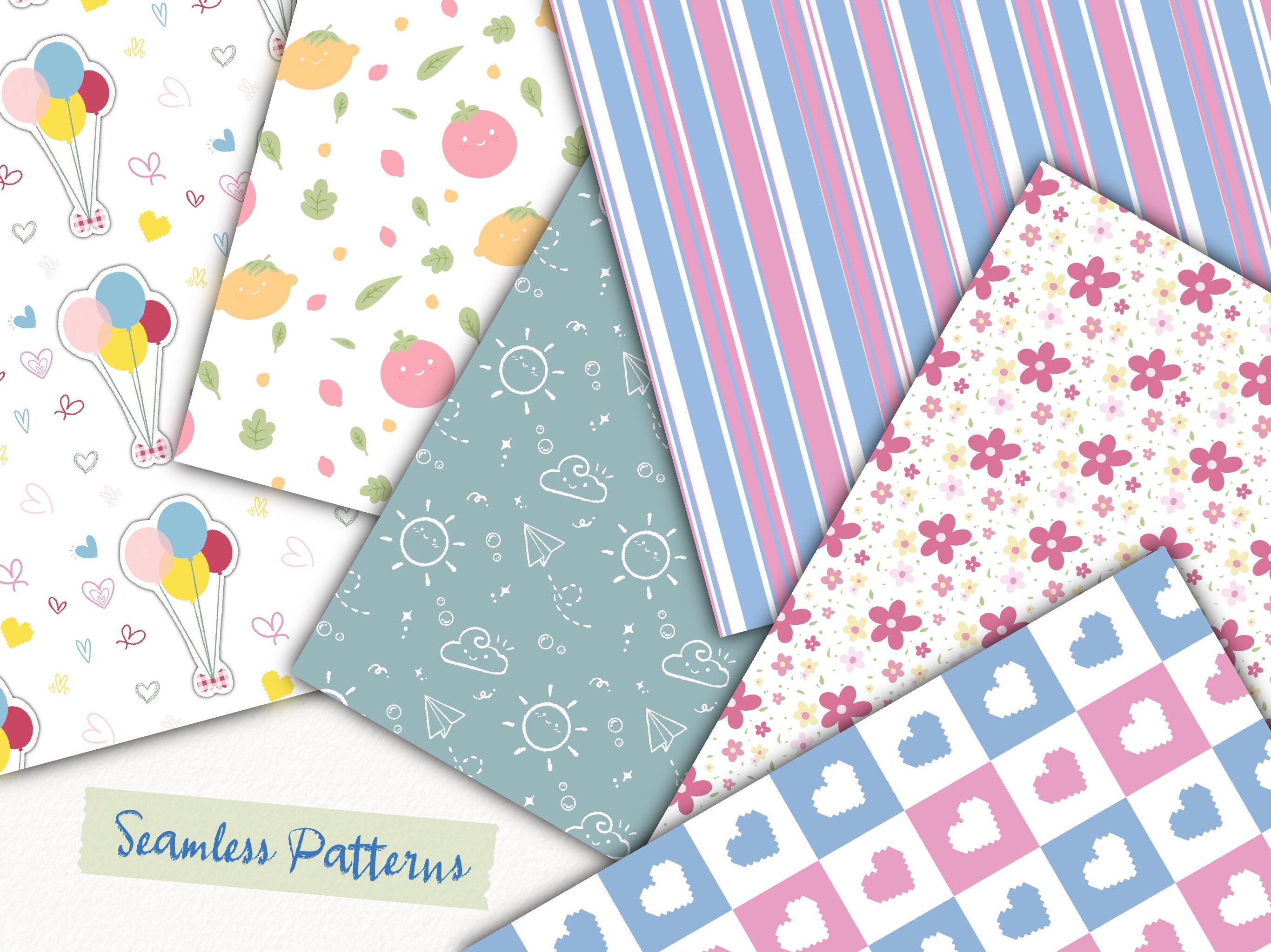 How Cute Digital Paper Instant Download Scrapbook - Etsy