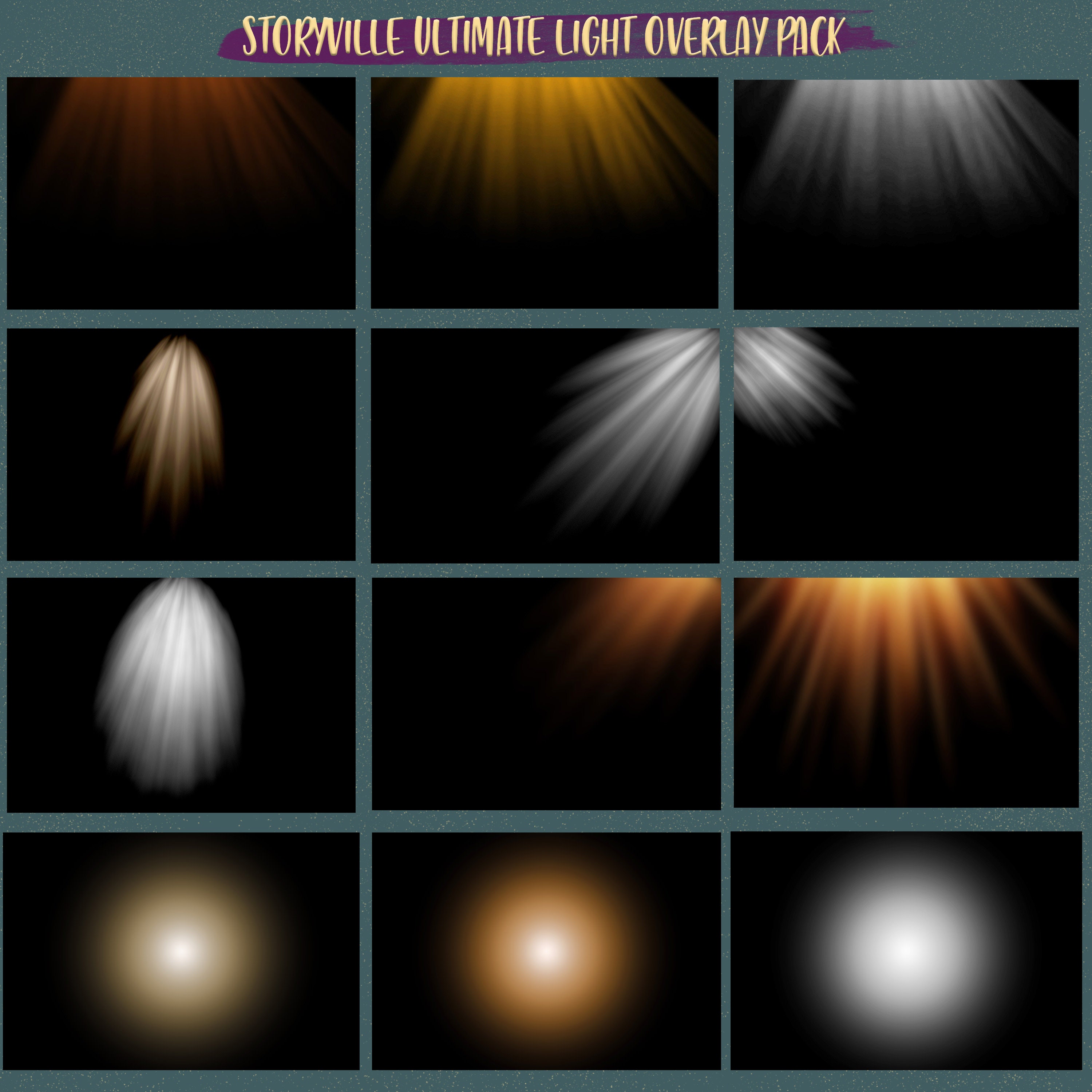 Ultimate Light Pack, Light Overlays, Photoshop Overlays, Filters ...