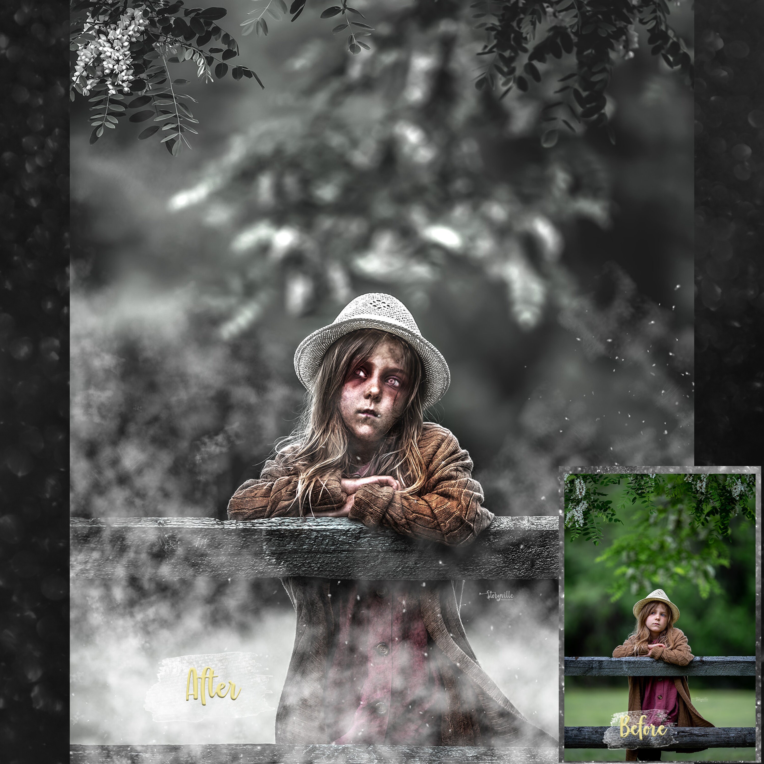 Photoshop Zombie Apocalypse Walker Halloween Editing Tools - Etsy