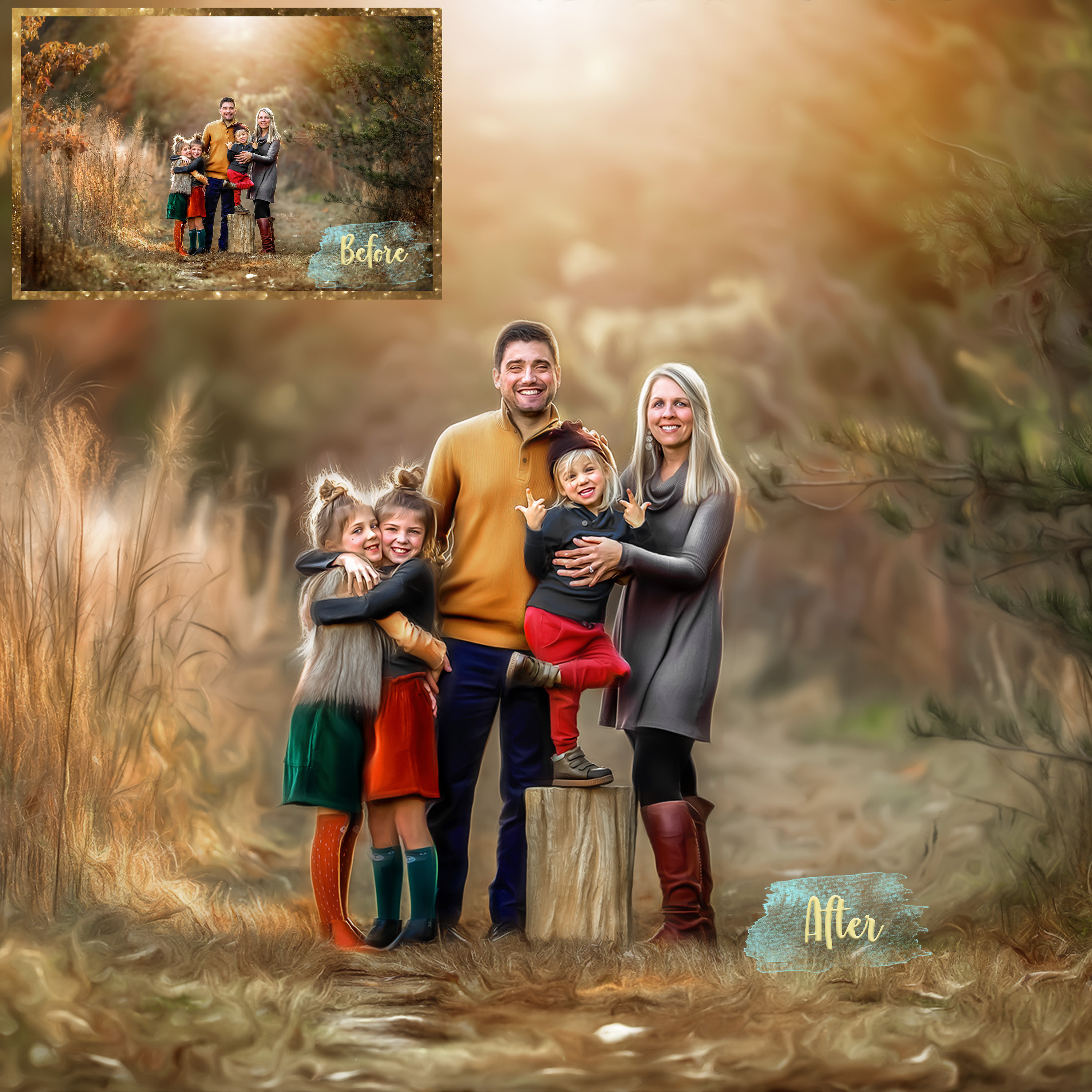 Painterly Photoshop Action, Painterly Effect, Digital Art, Painterly ...